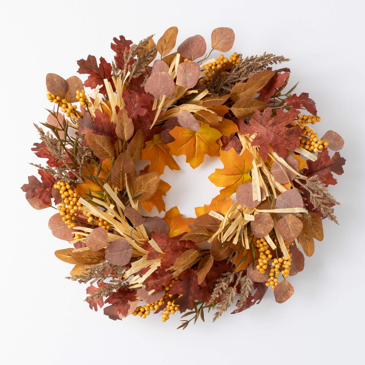 Eucalyptus/Raffia Wreath – Sullivans Home Decor